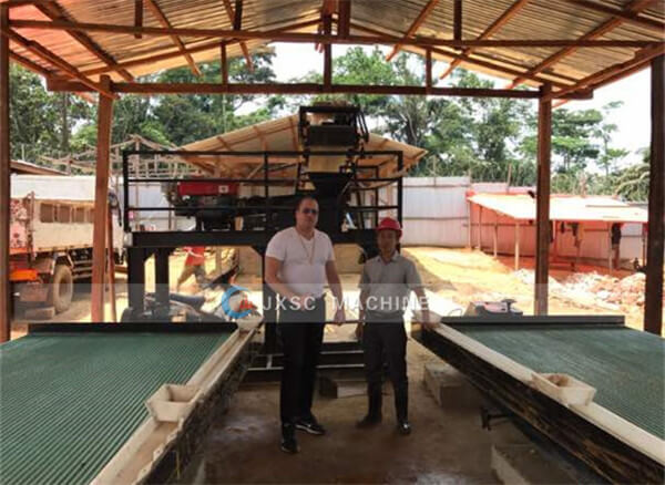 2TPH Rock Gold Ore Mining Plant in Congo - JXSC Machine