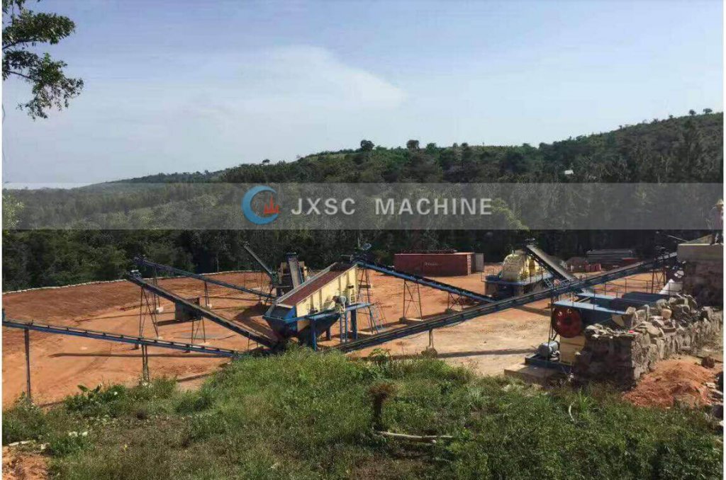 250TPH Granite Mobile Stone Crushing Plant in Nigeria - JXSC Machine