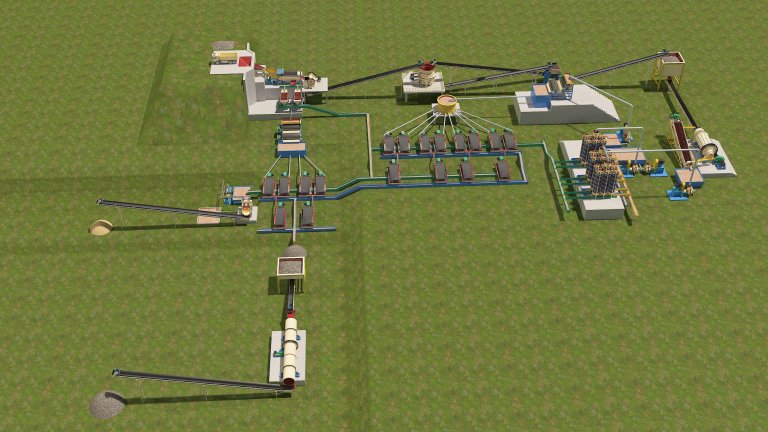 100TPH Alluvial Tin and Rock Tin Processing Plant - JXSC Machine