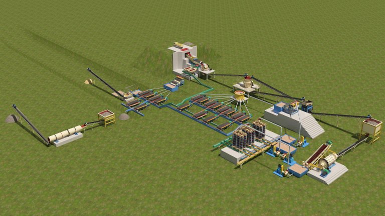 100TPH Alluvial Tin and Rock Tin Processing Plant - JXSC Machine