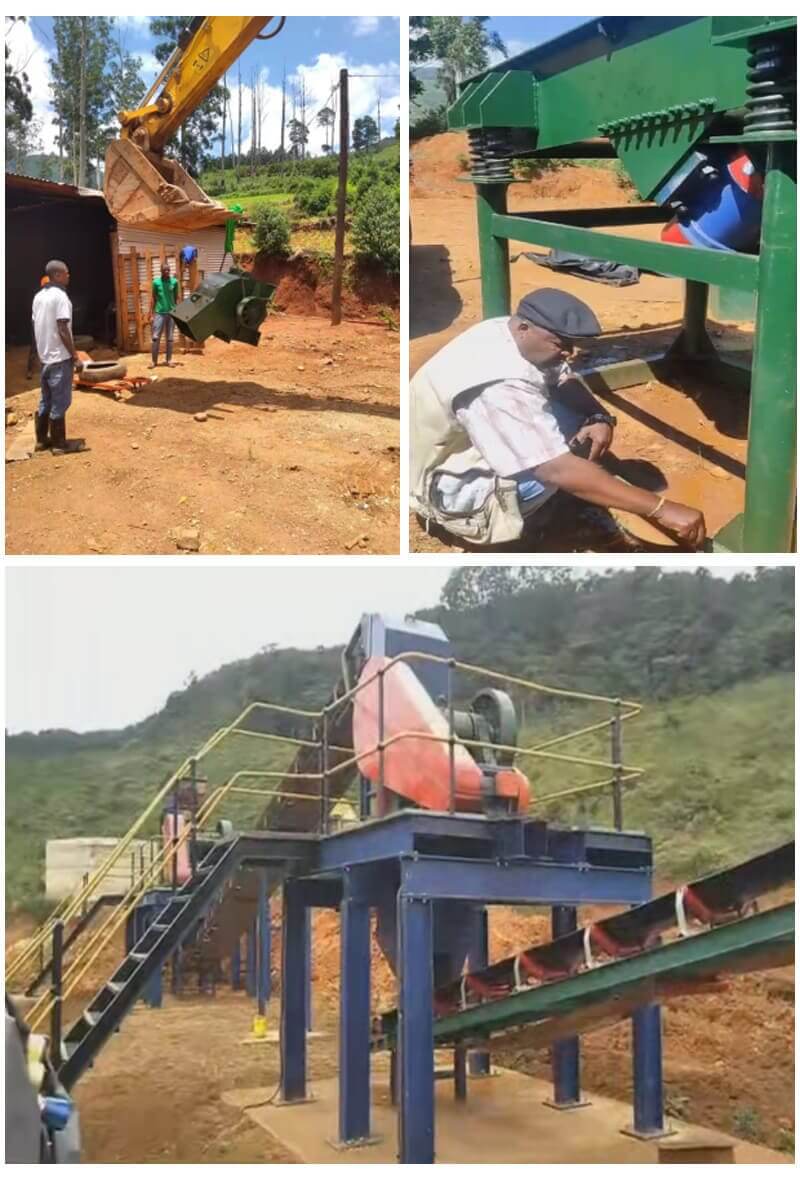 Mozambique 20TPH Rock Gold Processing Plant Project Sharing - JXSC Machine